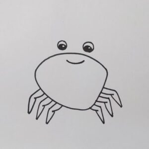 Easy Crab Drawing - Step by Step for Kids - Oh Parrot