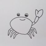 Easy Crab Drawing - Step by Step for Kids - Oh Parrot