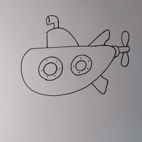 How to Draw a Submarine for Kids- 7 Easy Steps