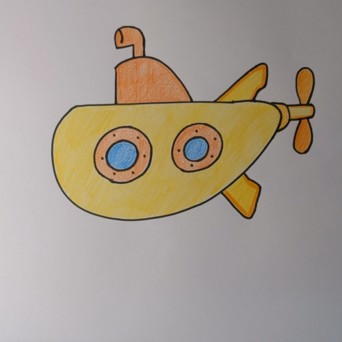 How to Draw a Submarine for Kids- 7 Easy Steps