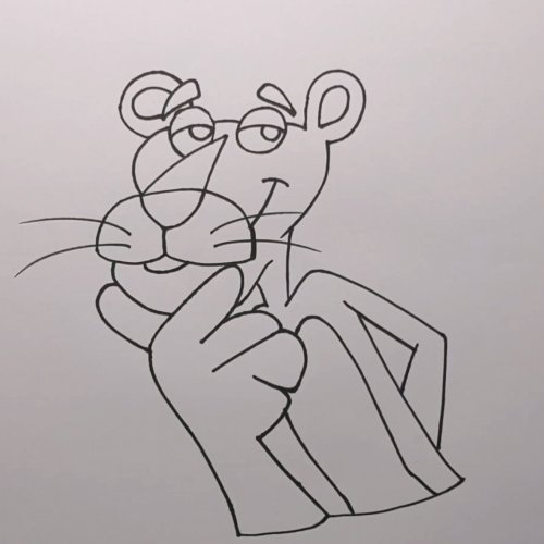 Learn How to Draw a Pink Panther| 7 Step-by-Step Easy Guide